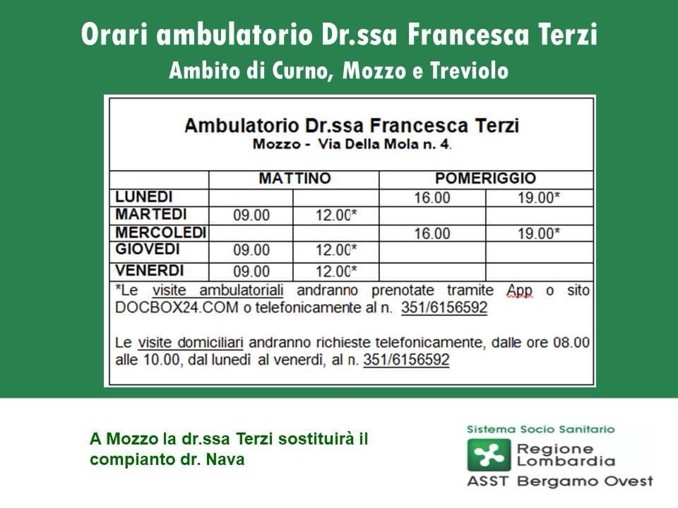 Mozzo: 𝗟𝗔 𝗗𝗥.𝗦𝗦𝗔 𝗧𝗘𝗥𝗭𝗜 𝗦𝗢𝗦𝗧𝗜𝗧𝗨𝗜𝗥À 𝗜𝗟 𝗖𝗢𝗠𝗣𝗜𝗔𝗡𝗧𝗢 𝗗𝗥. 𝗡𝗔𝗩𝗔 – Mozzo News